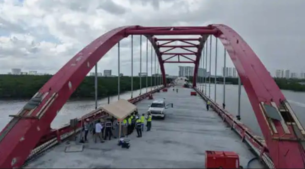 Puente vehicular Nichupté, presenta avance superior al 90% – La Crónica ...