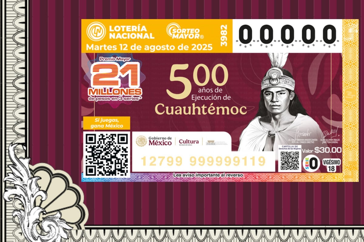 Resultados Lotería Nacional 12 de agosto 2025: ganadores del Sorteo Mayor 3982 – La Crónica de Hoy