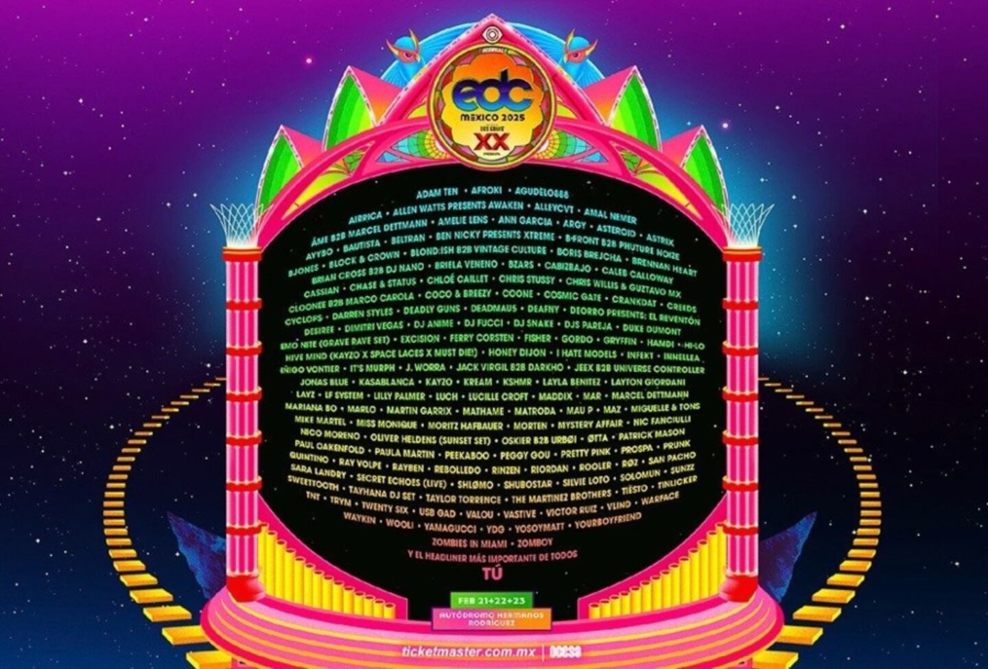 EDC México 2025: fechas, horarios y cómo llegar al festival – La Crónica de Hoy